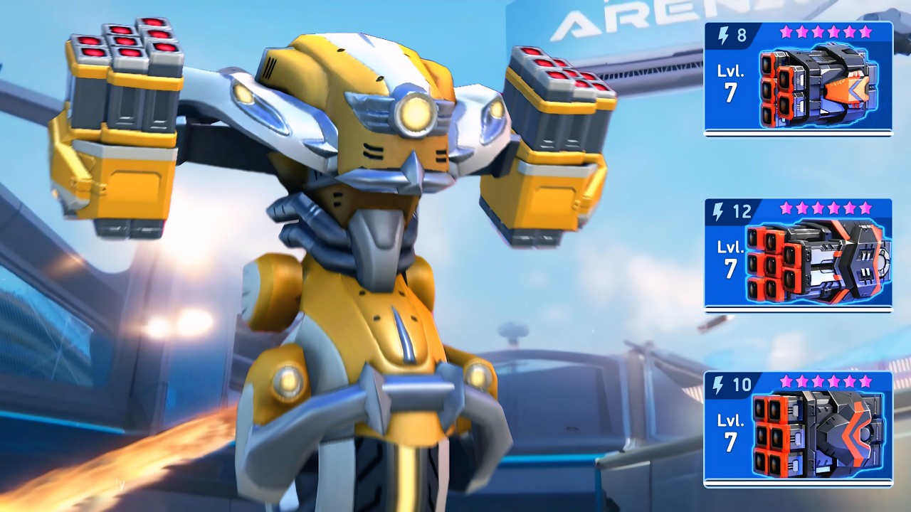 Killshot with All Rocket Mortar 12 10 8 - Mech Arena - YouTube