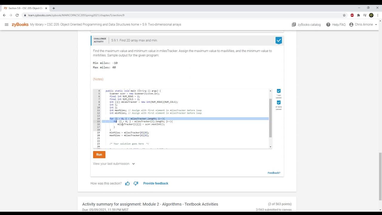 Section 5.9.1 Challenge Activity Zybooks - YouTube