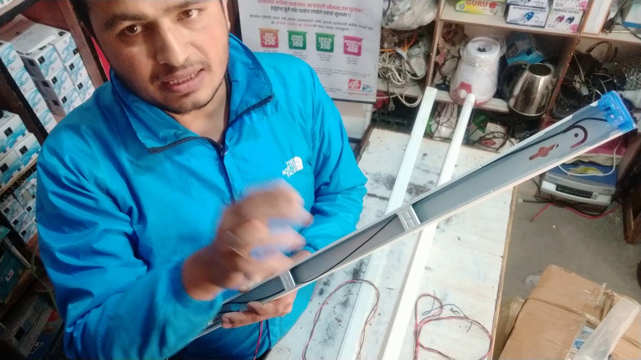 How to connect LED tube on old tube light's frame? - YouTube