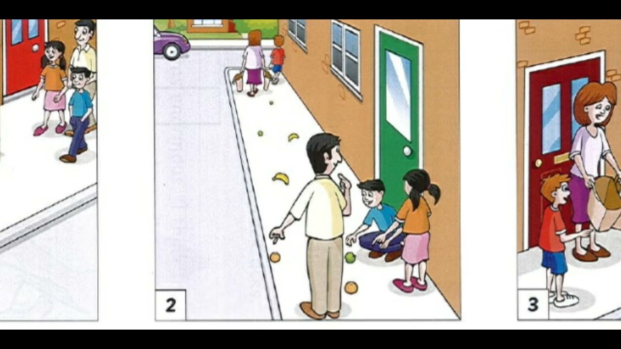 Flyers 4, speaking test 1, telling a story Mum and the fruit salad ...