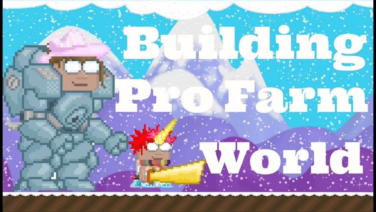 Growtopia | Building Pro Farm World With 1Dl - YouTube