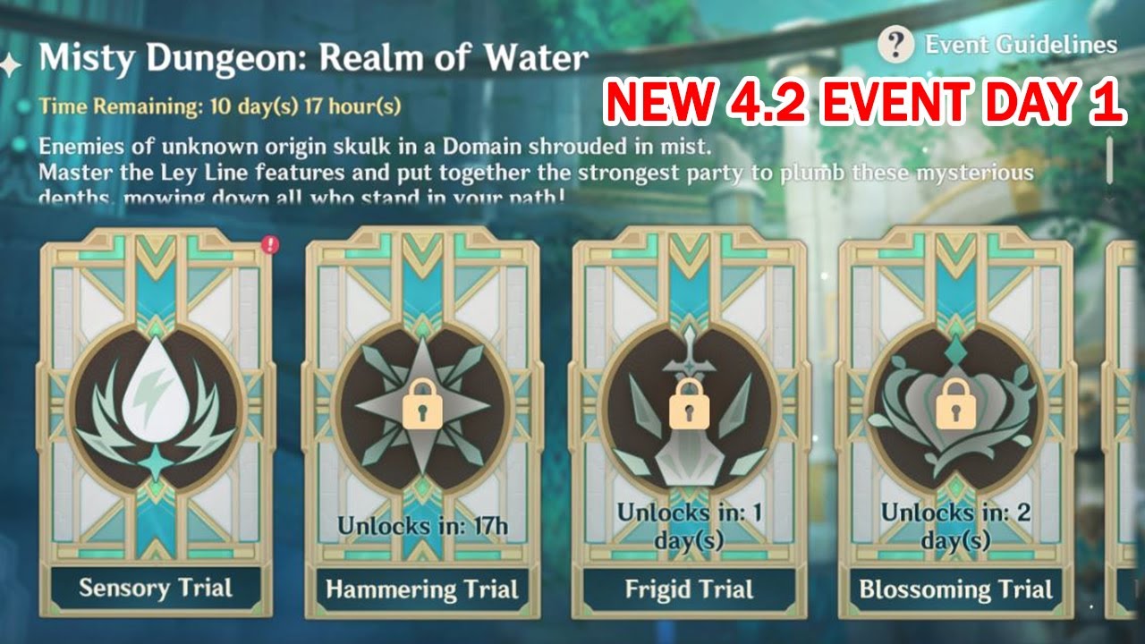 Misty Dungeon: Realm of Water New 4.2 Event Day 1 Gameplay Guide - Free ...