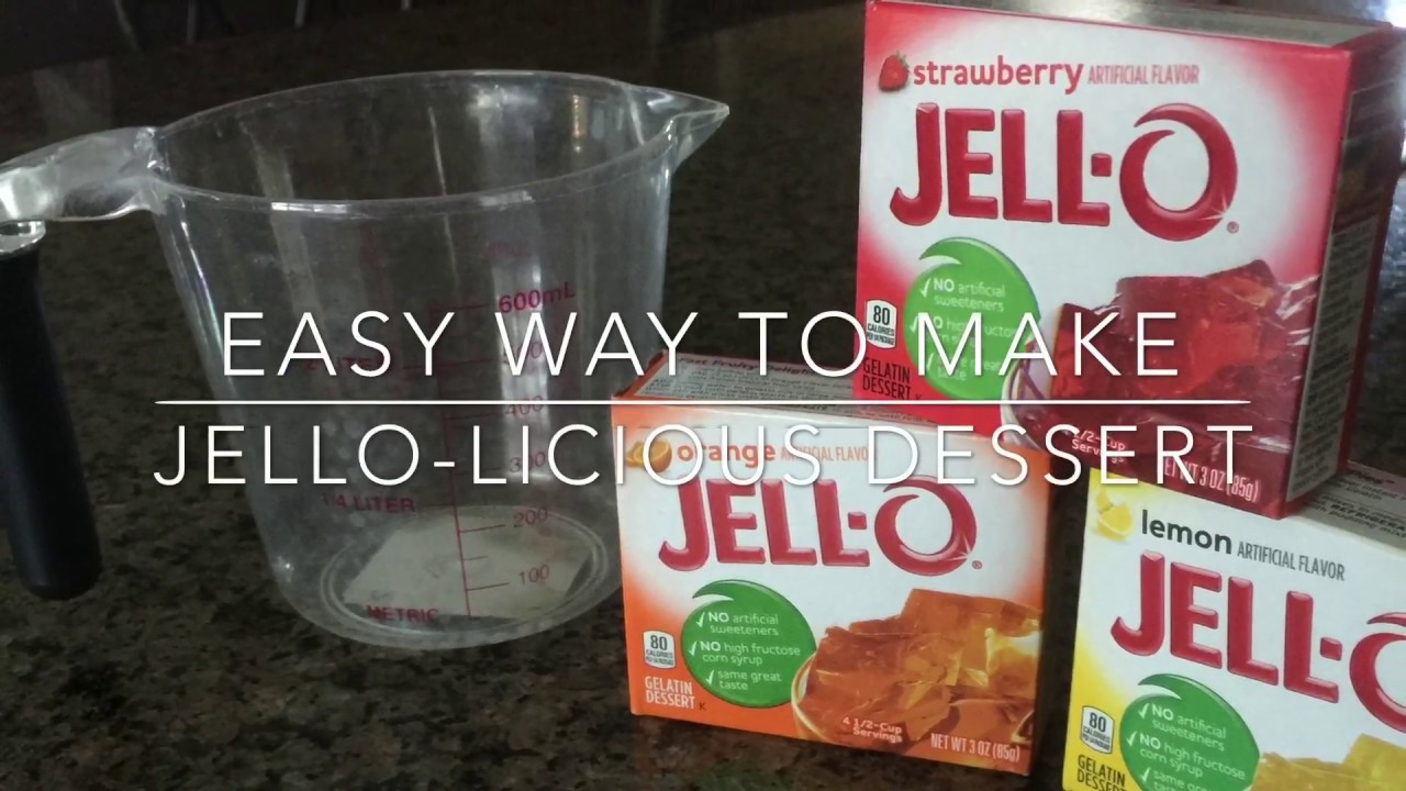 3 minute Tutorial: 3 Layer Jello - YouTube
