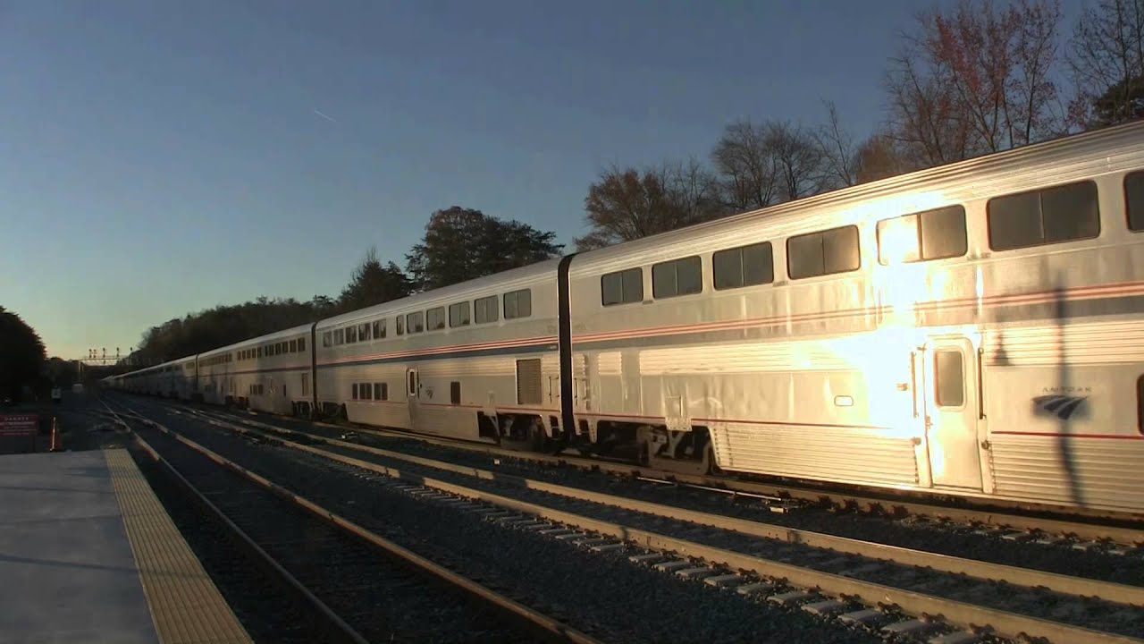 Amtrak Auto Train 52 Spotsylvania VRE station VA 11 21 15 - YouTube