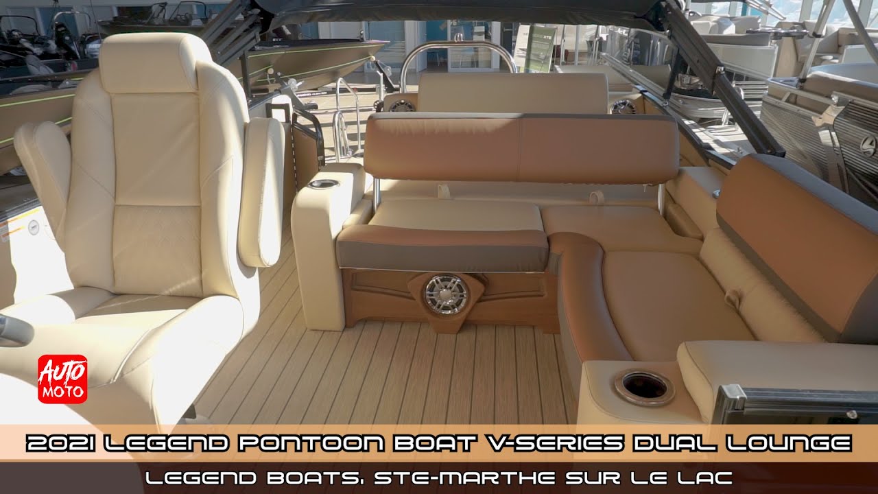 2021 Legend Pontoon Boat V-Series Dual Lounge - Exterior And Interior ...