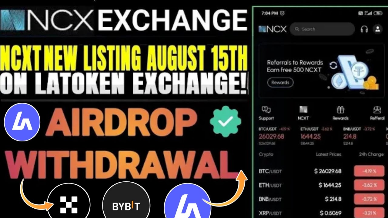 NCX Exchange Airdrop Withdrawal🔥NCXT Token Listing | NCXT Token Price ...