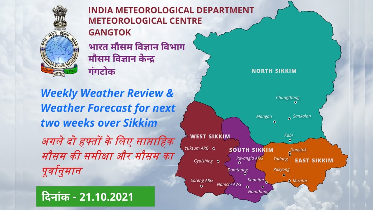 21.10.2021 (Weekly_Weather_Report & Next 2 weeks Forecast) Gangtok ...