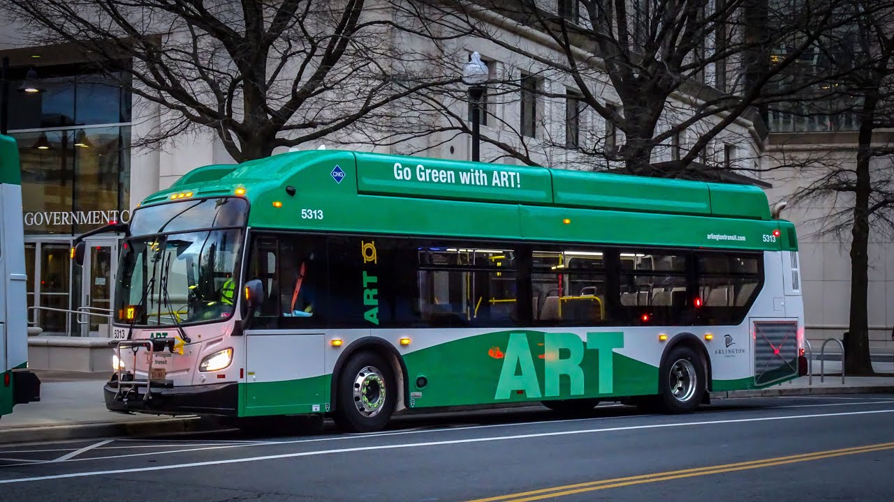 Arlington Transit ART NEW 2019 New Flyer Xcelsior XN35s In Action - YouTube