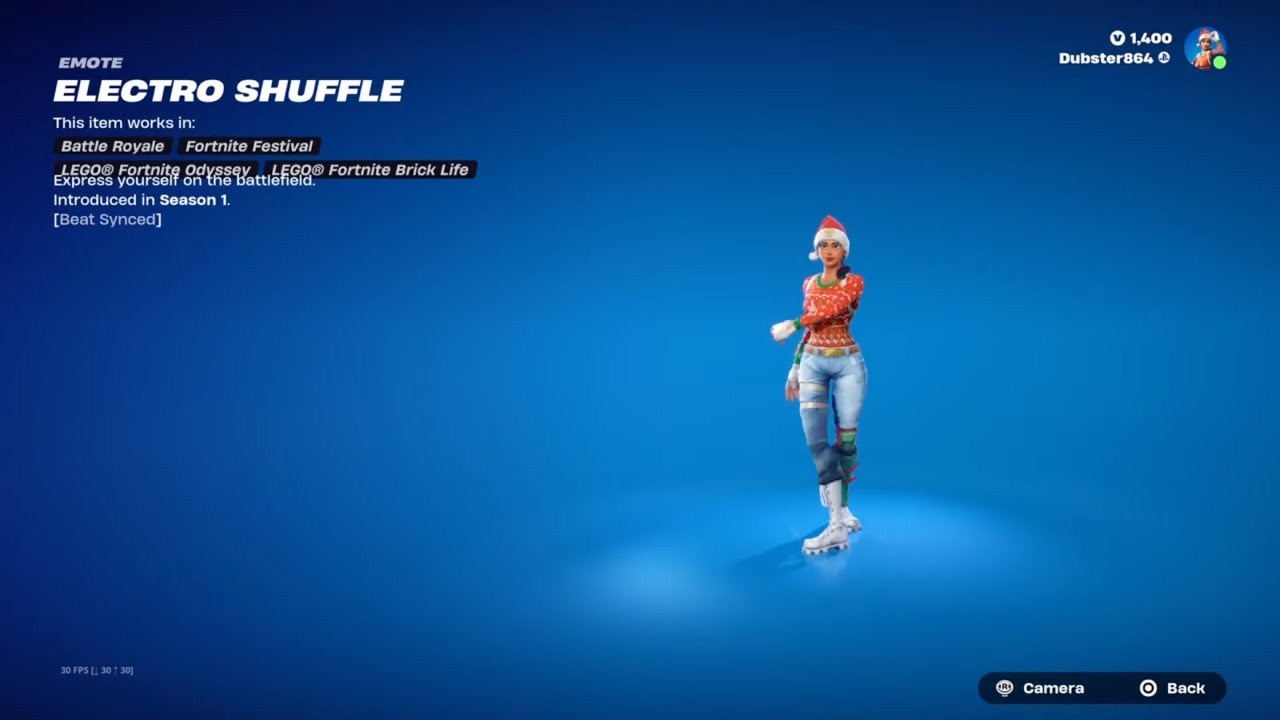 NONSTOP Electro Shuffle in Fortnite (Item shop) - YouTube