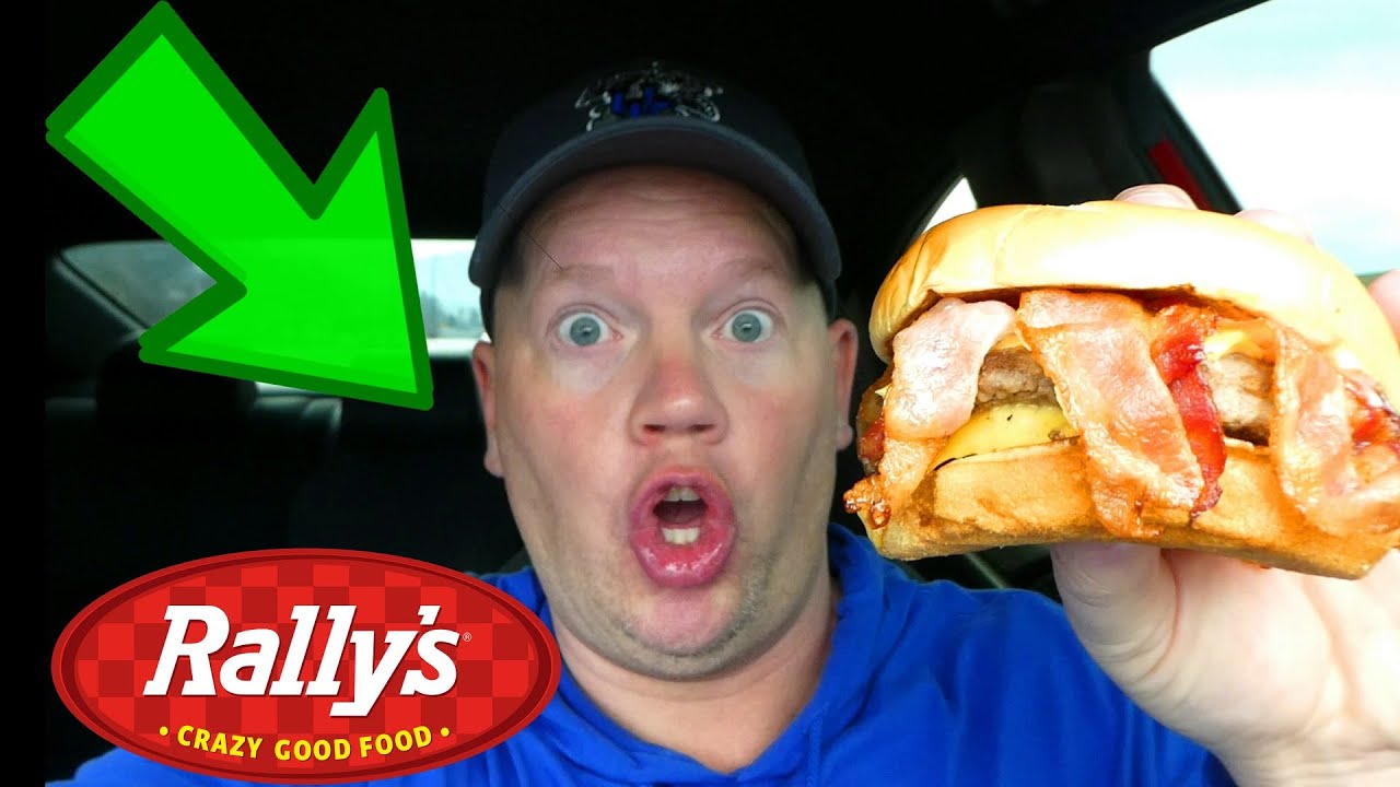 Rally's Checker's Baconzilla Burger (Reed Reviews) - YouTube