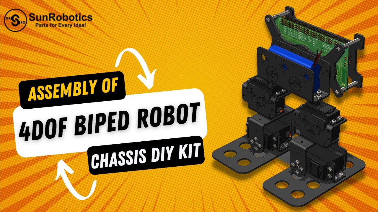 How To Assemble Of 4DOF Biped Humanoid Robot Chassis DIY Kit | Robotics ...