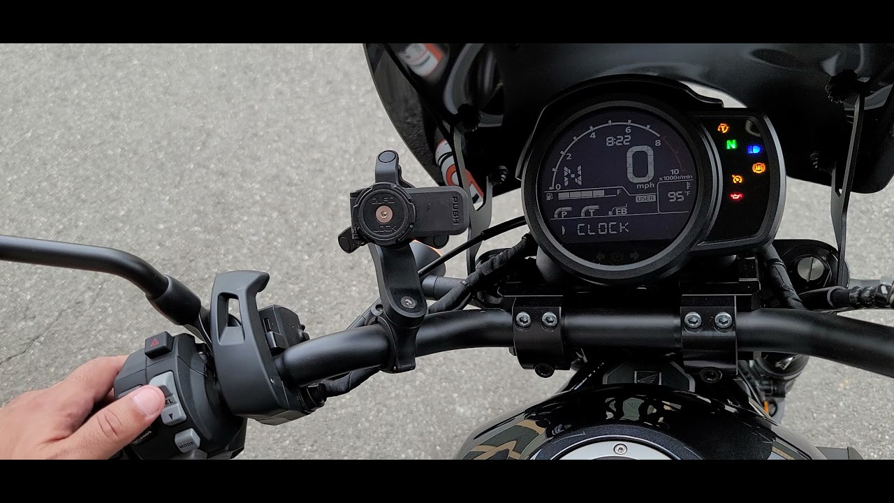 Rebel 1100 clock adjustment - YouTube