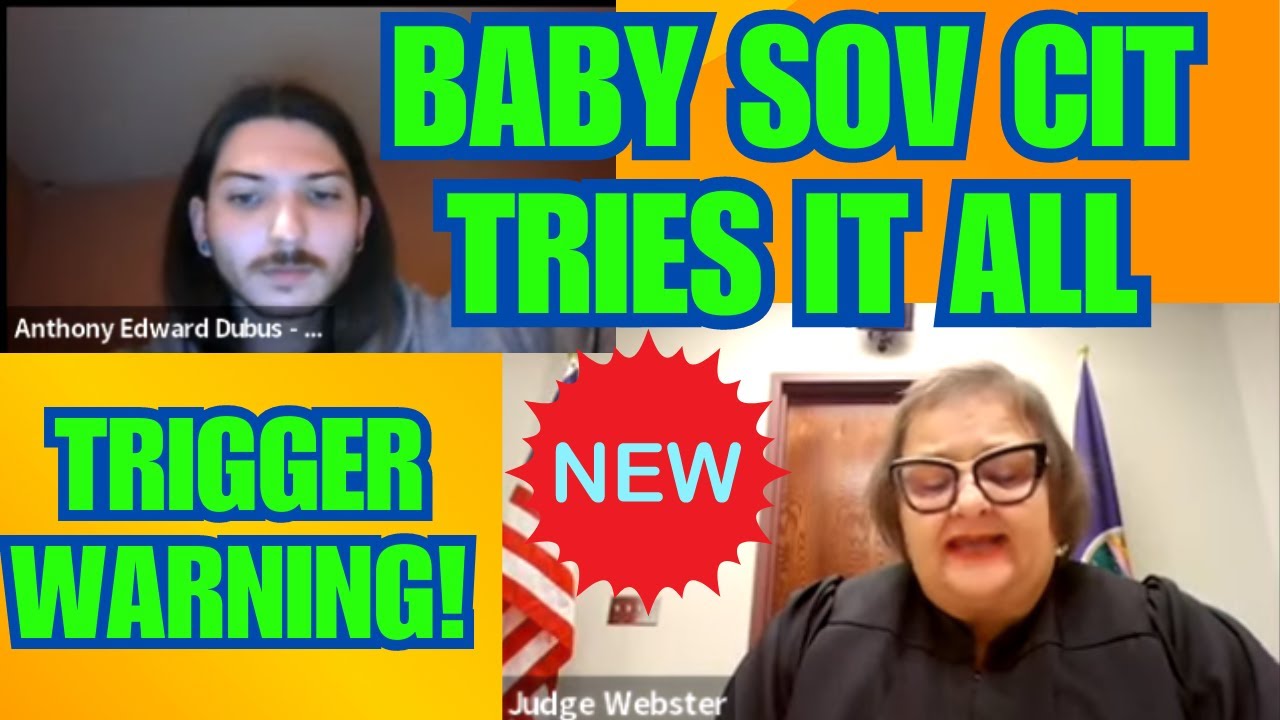 SOV CIT Invades Judge Websters Court - YouTube