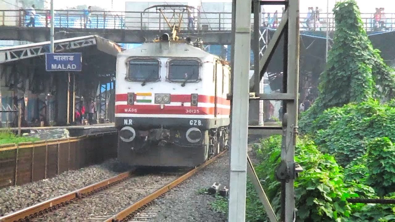 Inauguration Special | Twin WAP5 Hauling Bandra-Nizamuddin Rajdhani ...