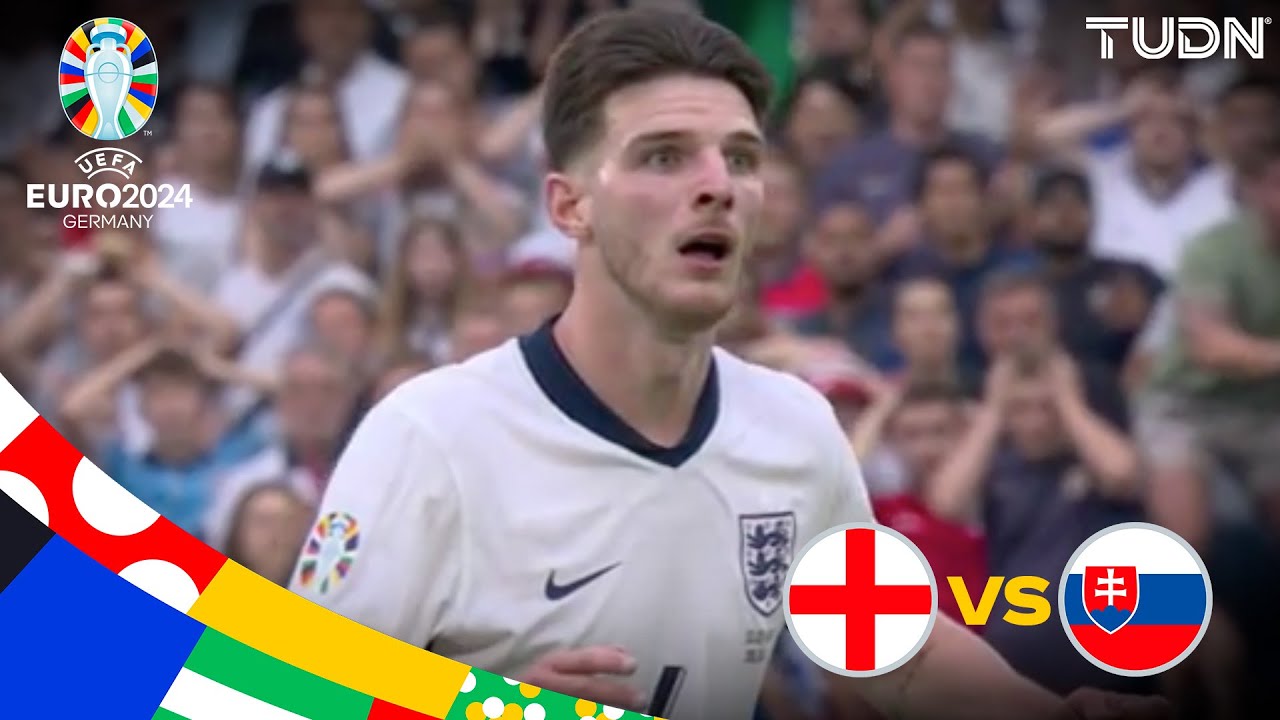 ¡DECLAN RICE reventó el poste! - Inglaterra 0-1 Eslovaquia | UEFA EURO 2024 - 8vos | TUDN - YouTube