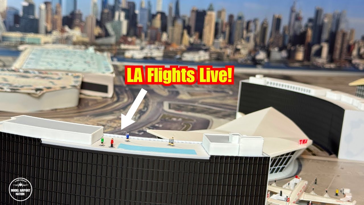 JFK Model Airport Update + TWA Hotel 1:400 Scale - YouTube