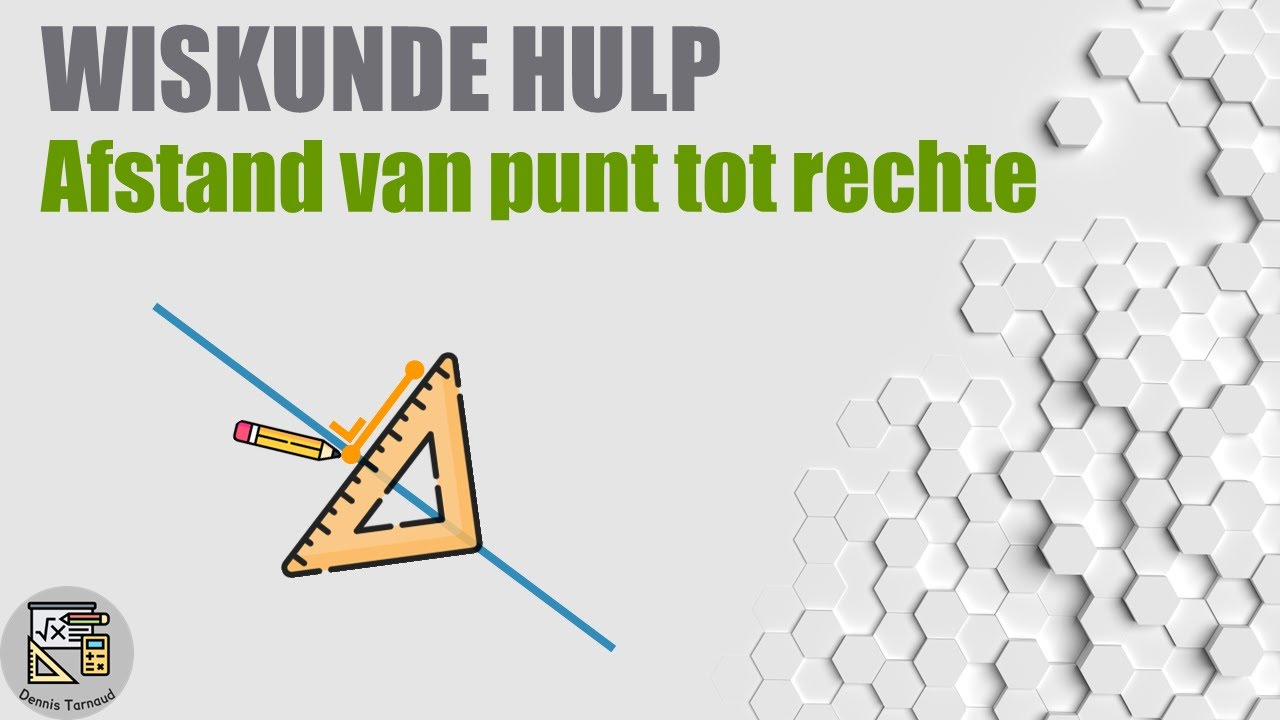 Afstand van een Punt tot een Rechte - YouTube