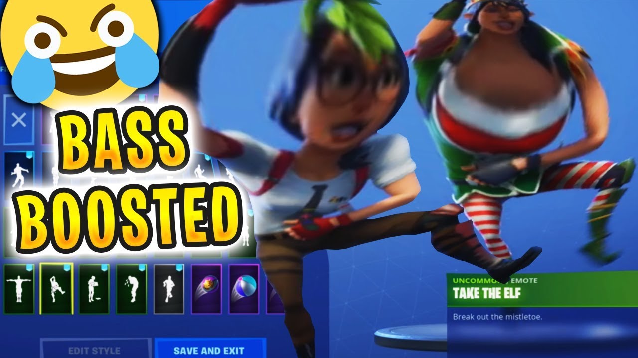 FORTNITE 'TAKE THE ELF' EMOTE BASS BOOSTED - YouTube