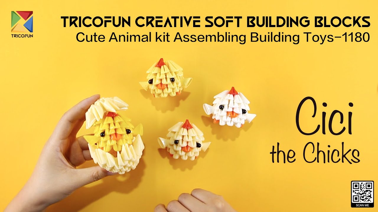 Tricofun Creative Soft Building Blocks Cute Animal kit Assembling ...