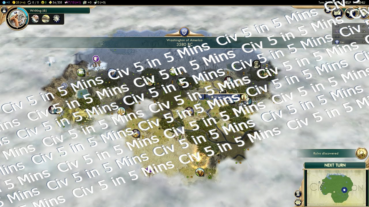 Civ 5 in 3.5 Mins: America on Earth - Civilization V BNW Let's Play ...
