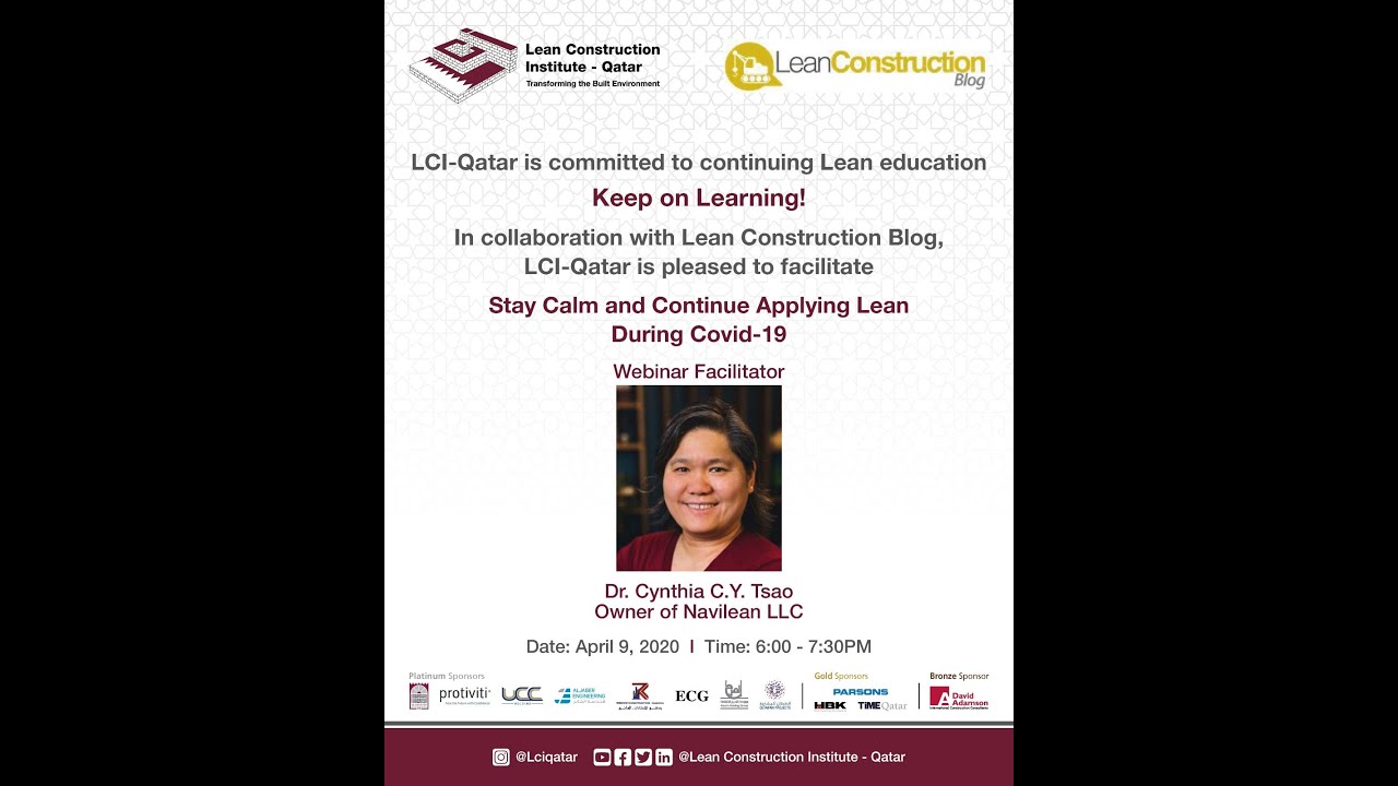 Stay Calm and Continue Applying Lean During Covid-19 - YouTube