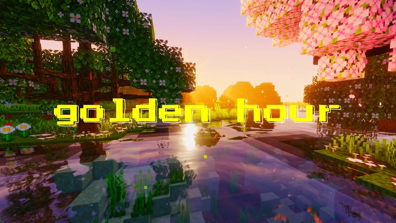 golden hour 🌞 healing morning routine... [minecraft music, calming ...