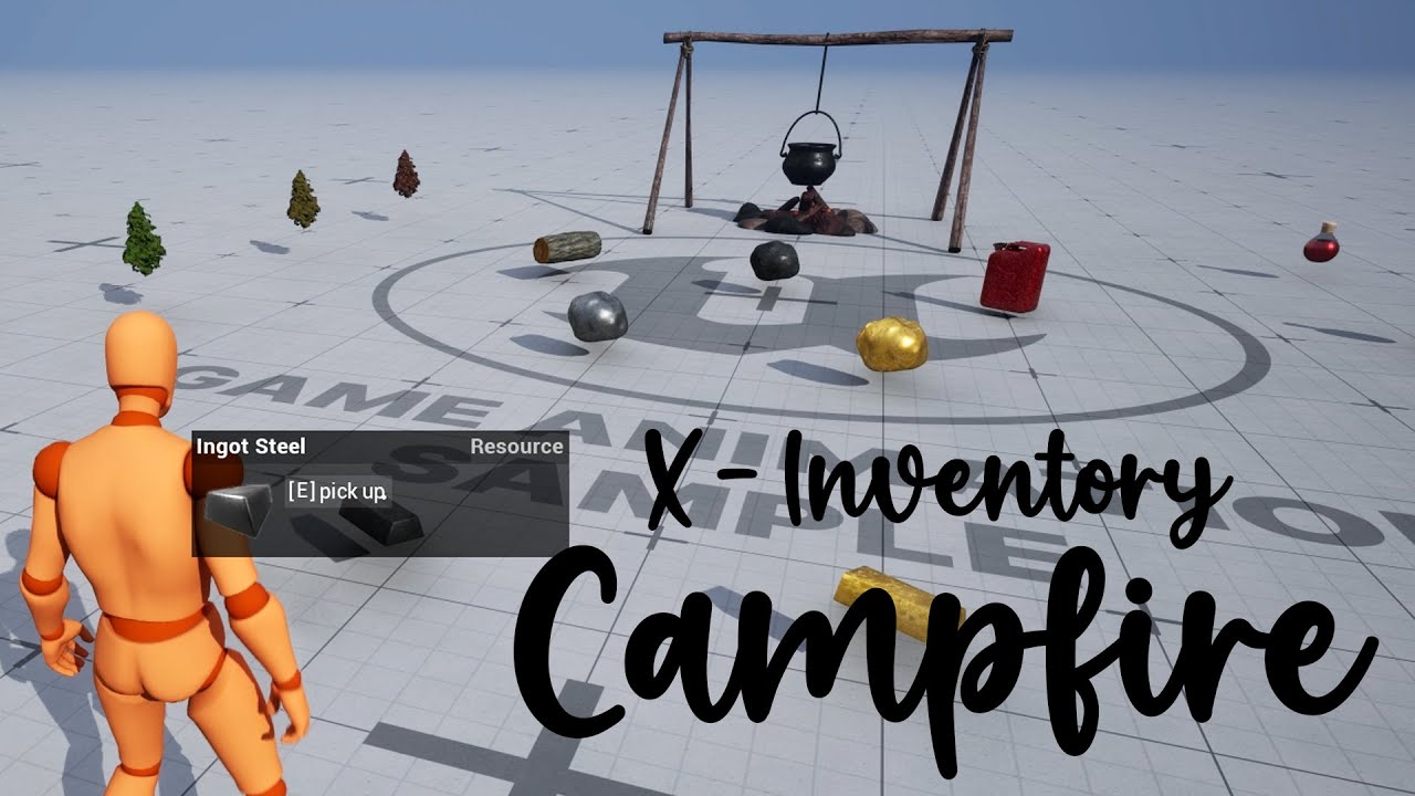 X - Game Animation Sample | Inventory Campfire - YouTube