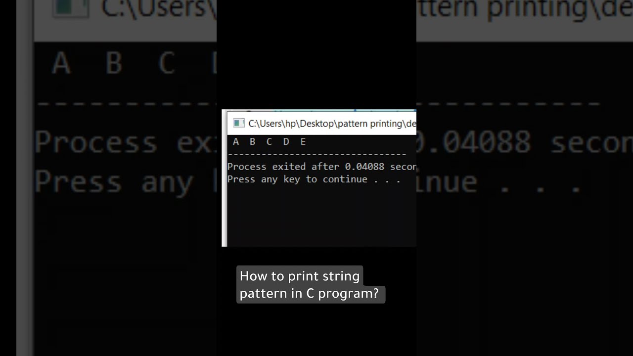 How To Print String Pattern In C Program short subscribe like How To Print String Pattern In C Program short subscribe like