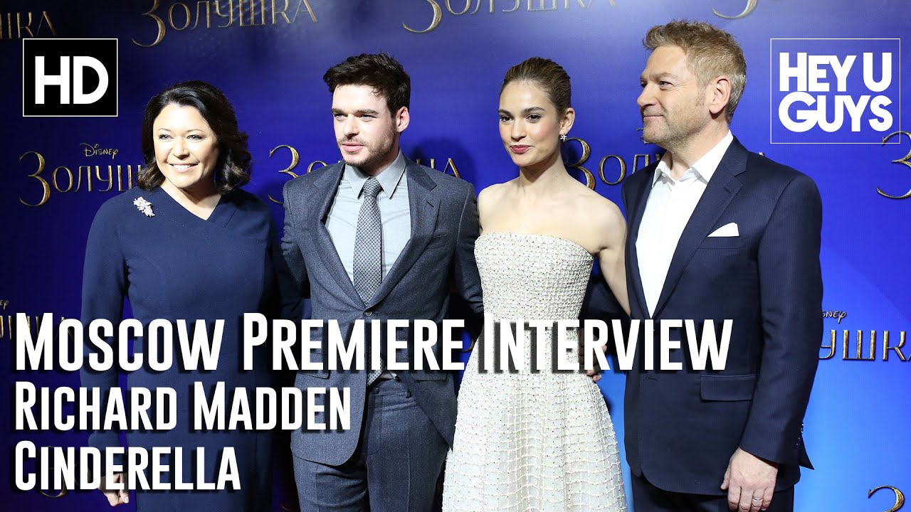 Richard Madden Interview - Cinderella Moscow Premiere - YouTube