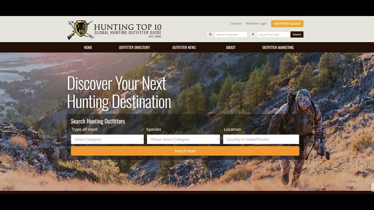 Hunting Top 10 Editor | Outfitter Profile Training - YouTube