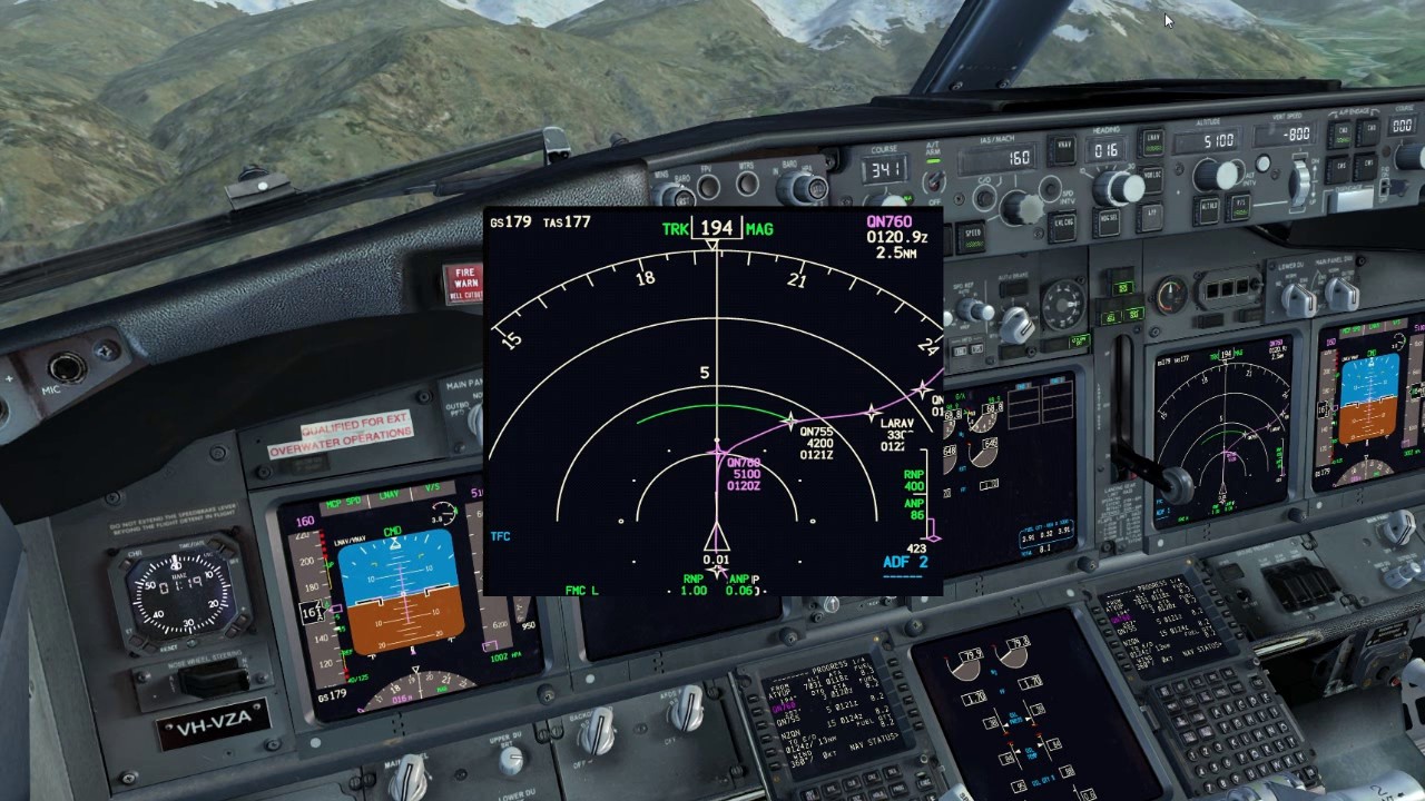 FSX- RNAV approach into Queenstown (NZQN) RWY23 - YouTube