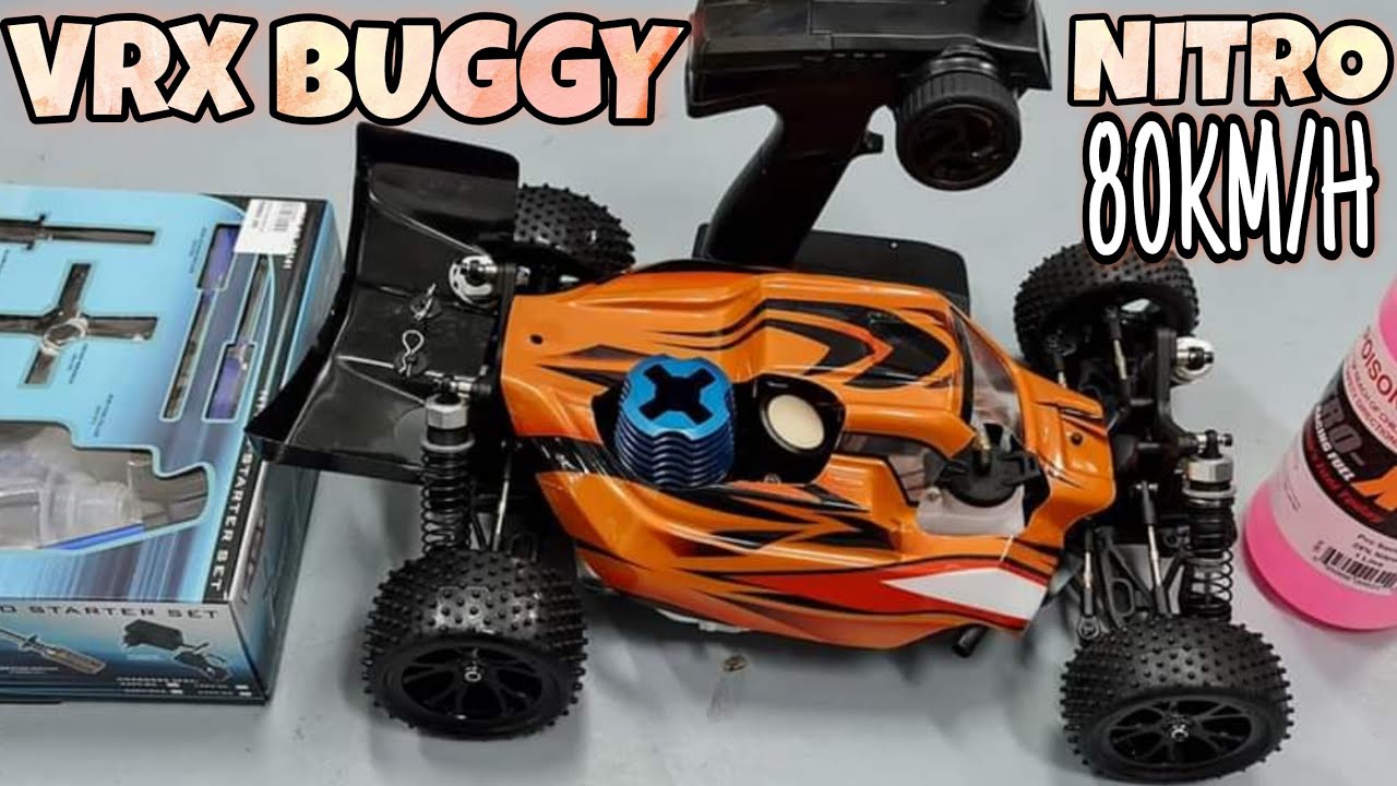 VRX buggy nitro 1/10 bash and blast - YouTube