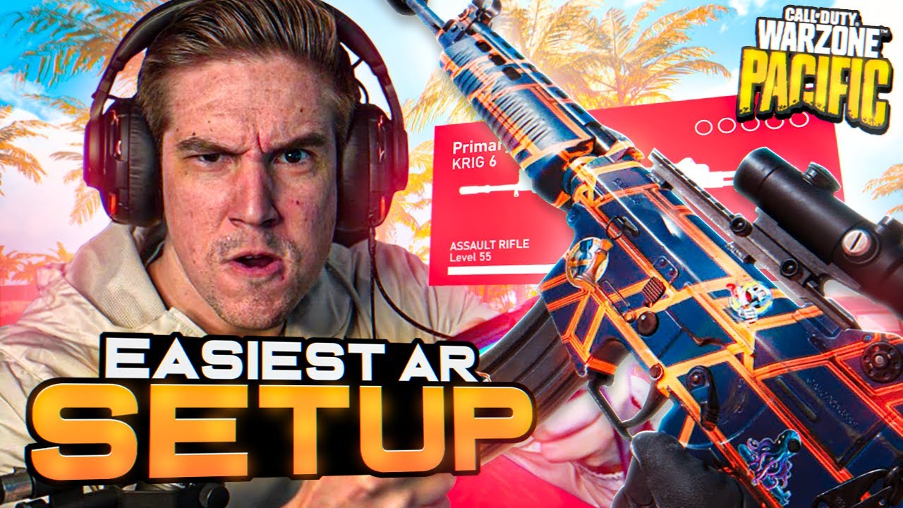 THE "NEW" EASIEST AR SETUP IN WARZONE!! OP "KRIG" BUILD! (WARZONE ...