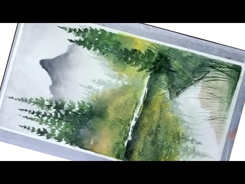 Watercolor Painting For Beginners !! Watercoloring Painting Tutorial ...