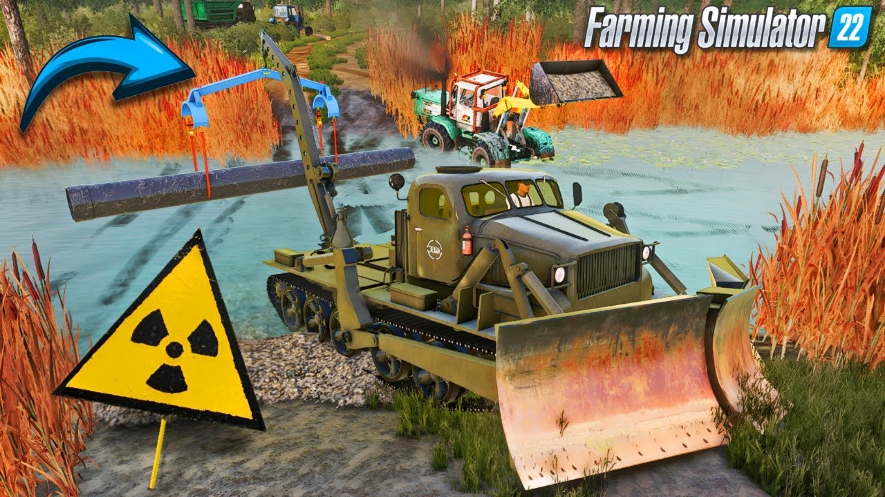 СТРОЮ ПЕРЕПРАВУ В ЧЕРНОБЫЛЕ! Farming Simulator 22 - YouTube