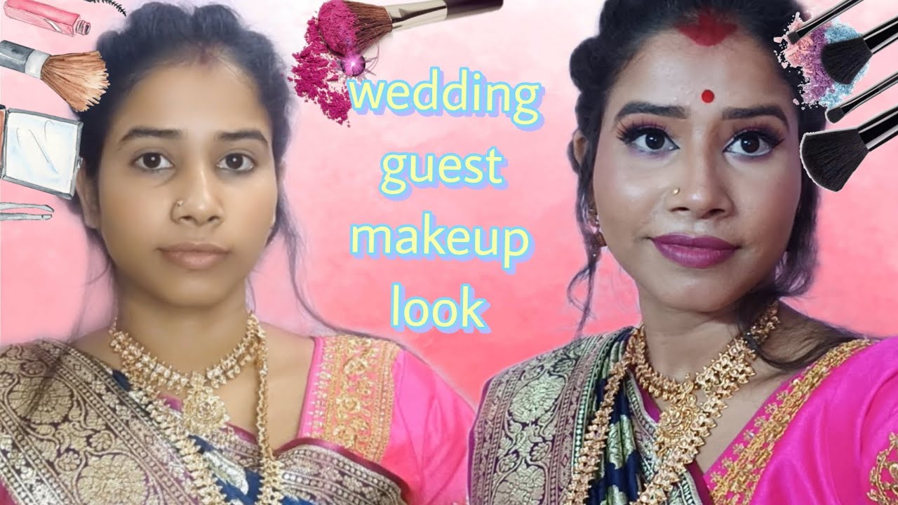 wedding guest makeup look 🥰💓💙#makeuptutorial #viral #beutyhack # ...