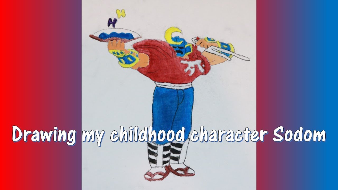 An easy way to draw your character! - Drawing Sodom ( Street fighter ...