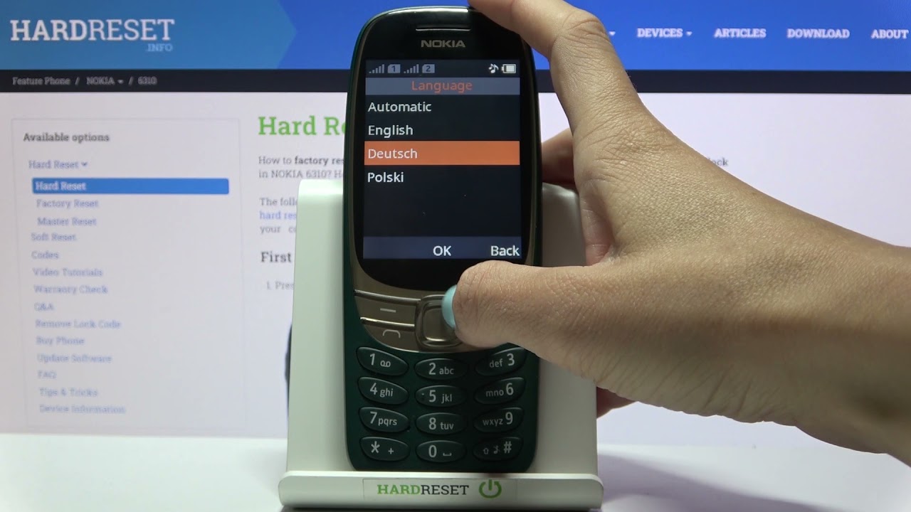 How to Change System Language in NOKIA 6310 2021 - Set Up Device ...