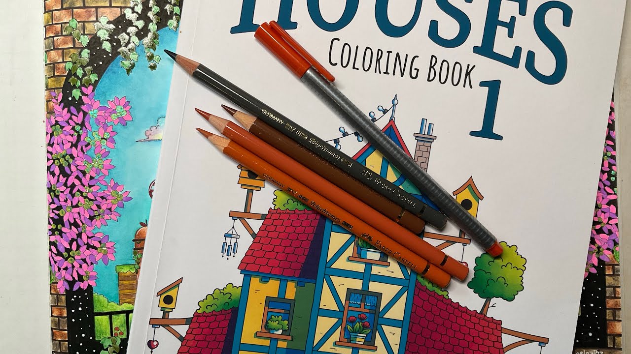 How I colour brickwork | Adult Colouring - YouTube