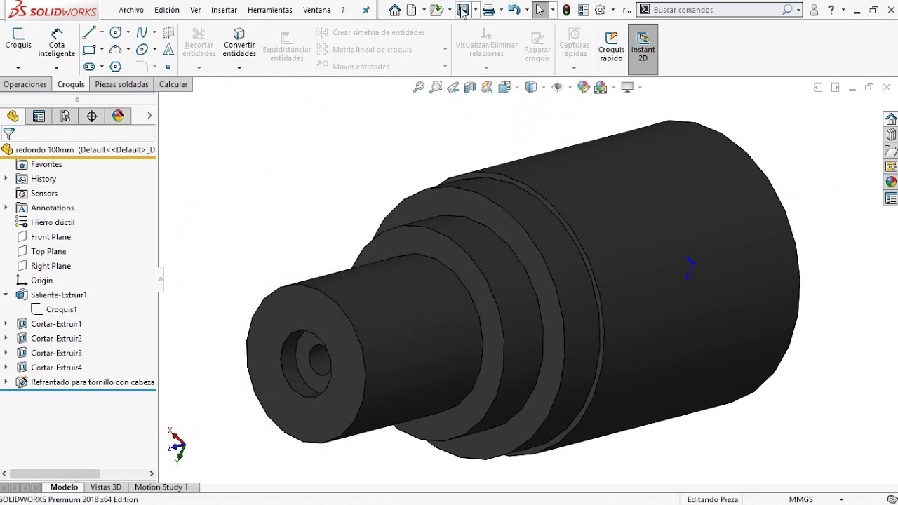 Como acotar dibujos, nivel básico en solidworks. - YouTube