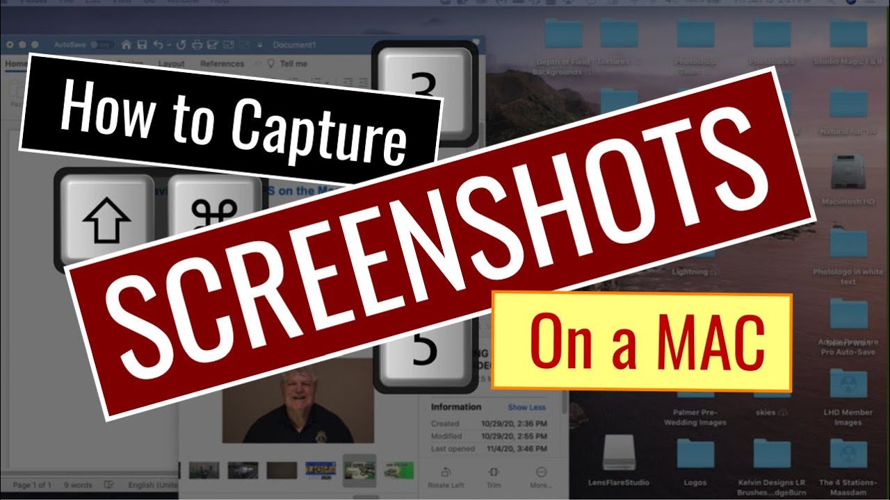 How to Capture SCREENSHOTS on a Mac Computer - YouTube
