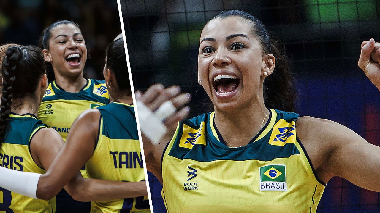 THE WALL OF BRAZIL, ANA CAROL DA SILVA! All points in Week 1 of VNL | Volleyball Nations League ...