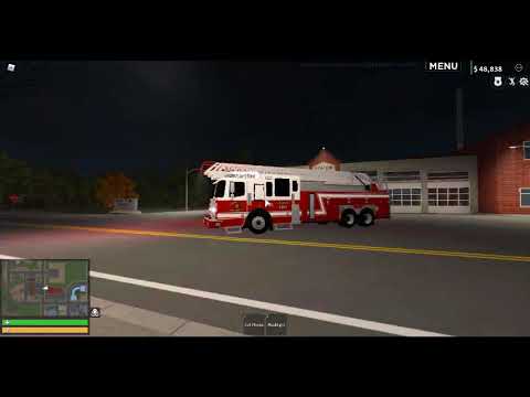 River City Fire Dept ladder 100 responding - YouTube