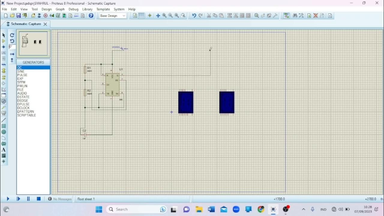 Tutorial membuat rangkaian running LED menggunakan aplikasi proteus... - YouTube