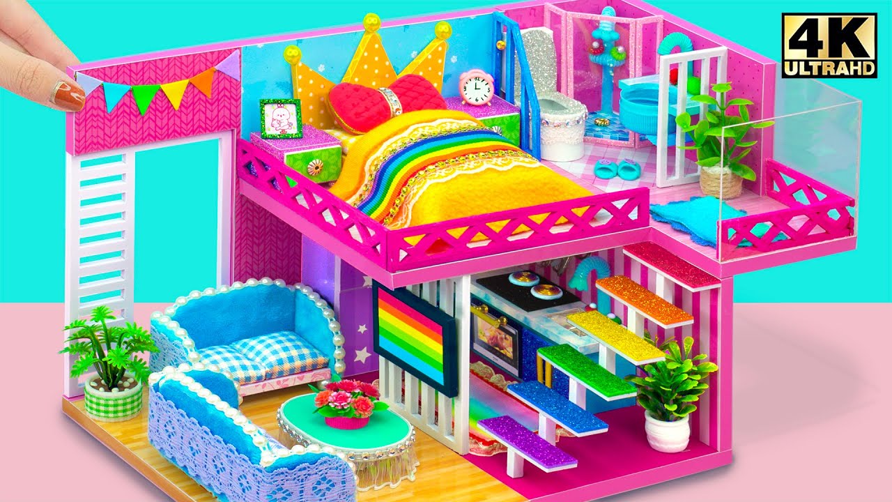 Build Most Stylish Miniature House with 4 Room to Entertain Friends ...