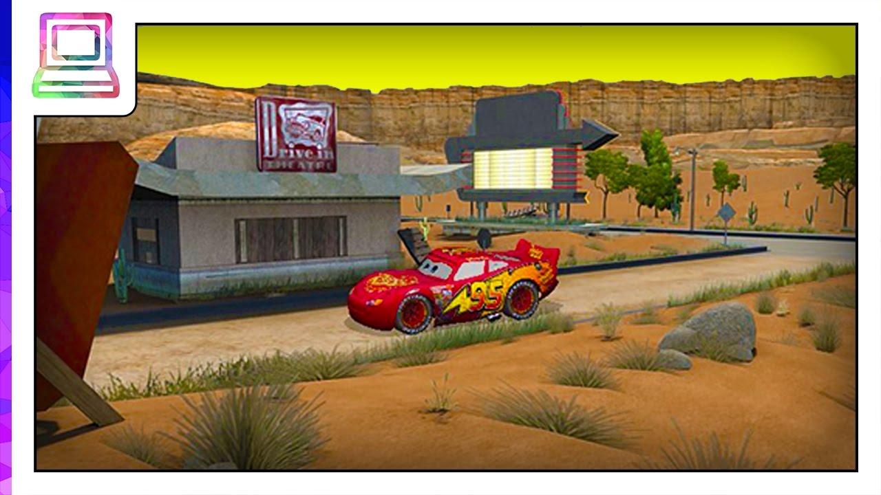 Cars - Radiator Springs Adventures (Drive-In And Out) - YouTube