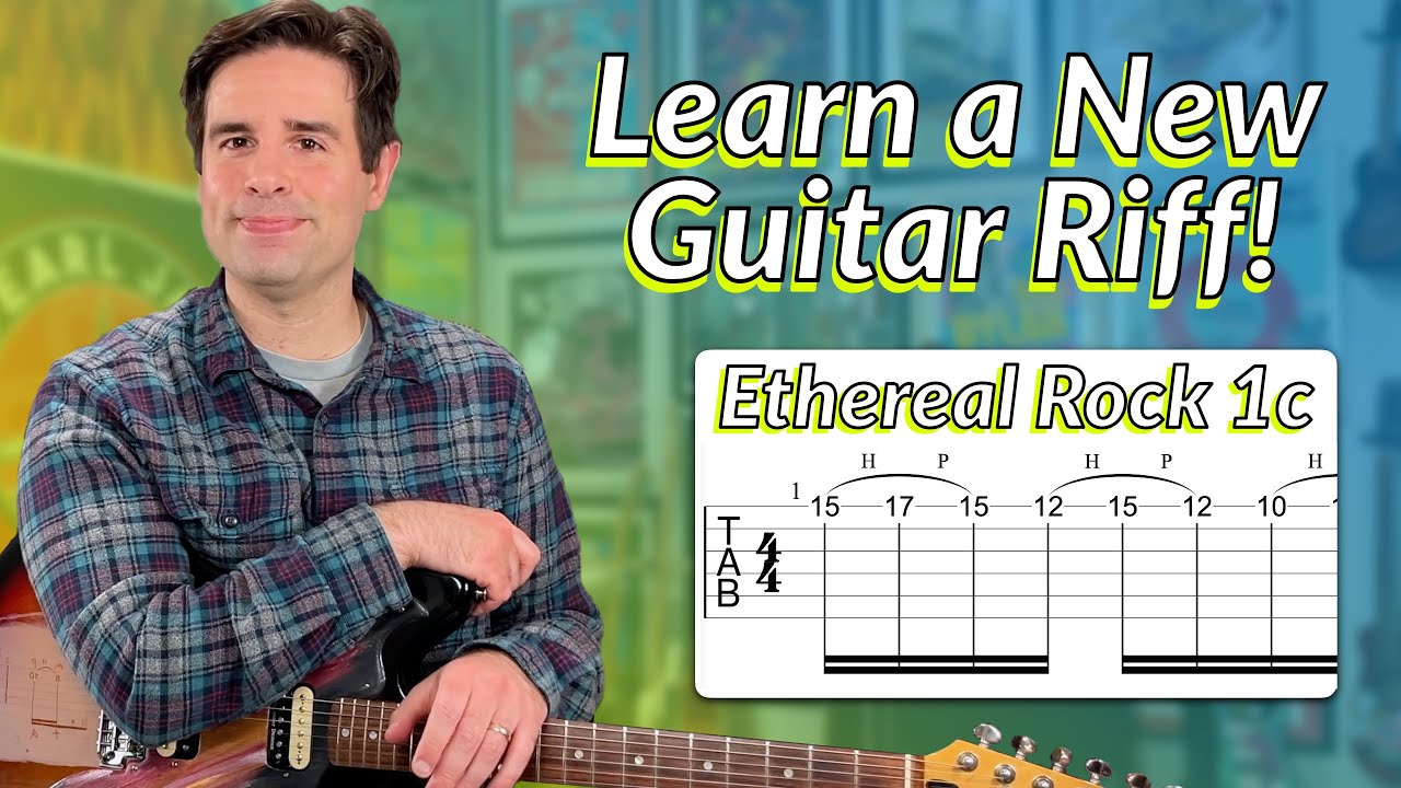Easy Guitar Riff Tutorial | Ethereal Rock 1c - YouTube