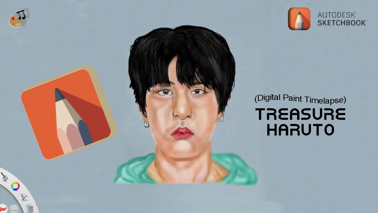 TREASURE - HARUTO | Digital Painting Timelapse (Created with SketchBook ...