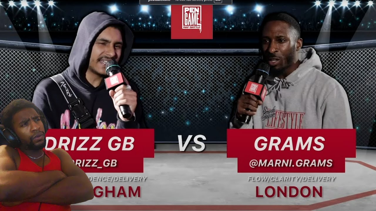 HE WAS SO MAD! | DrizzGB vs Grams Pen Game Rap Battle! - YouTube