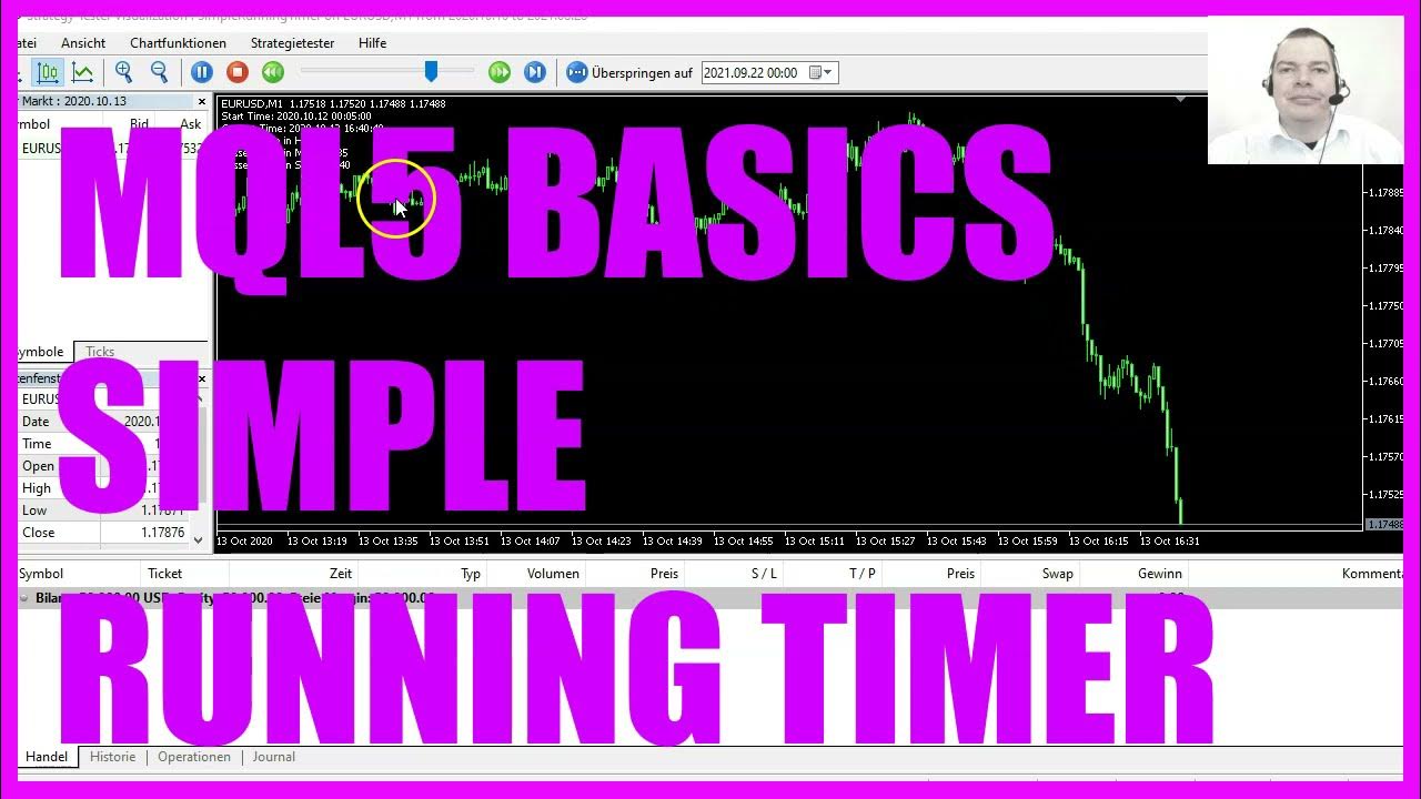 LEARN MQL5 TUTORIAL BASICS - 126 SIMPLE RUNNING TIMER - YouTube